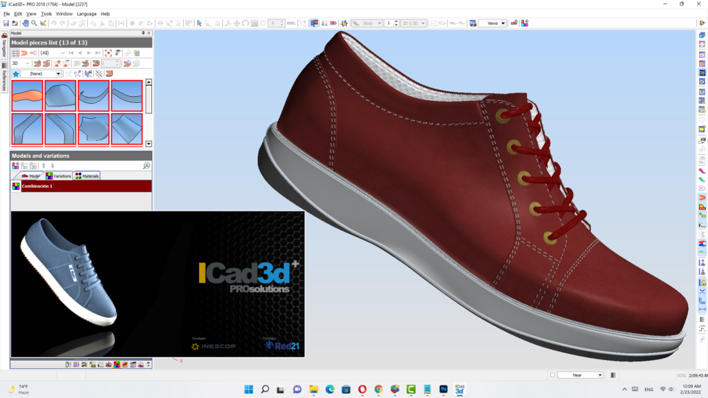 ICad3D+ Pro 2018 3D Footwear Design Software | Full Pack