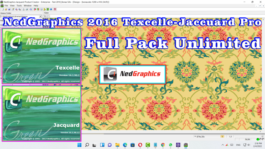 NedGraphics 2016 Texcelle - Jacquard Pro Full Pack Unlimited
